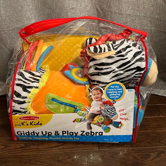 Melissa & Doug | Toys | Giddy Up Play Zebra Musical Activity Toy | Poshmark